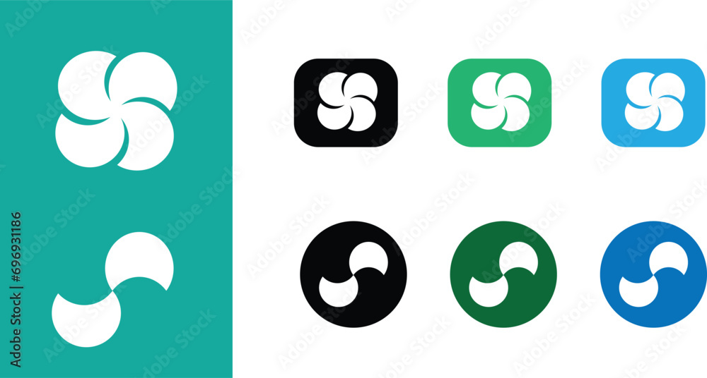 Vectors Logo related sharing icon, lock, Network. Icon set editable ...
