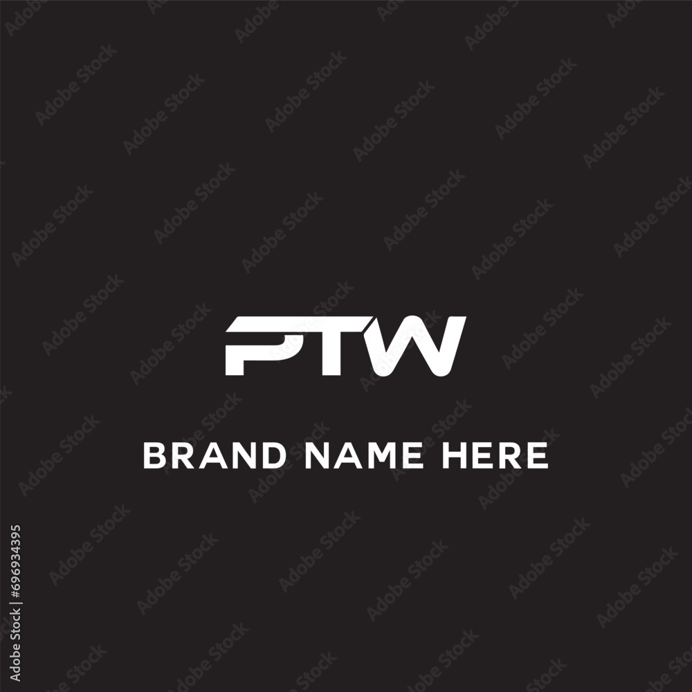 PTW logo. P T W design. White PTW letter. PTW, P T W letter logo design ...