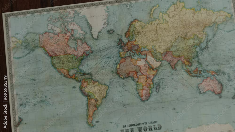 Geography World Map Animation Zoom out/ 4k animation of a 3d world map ...