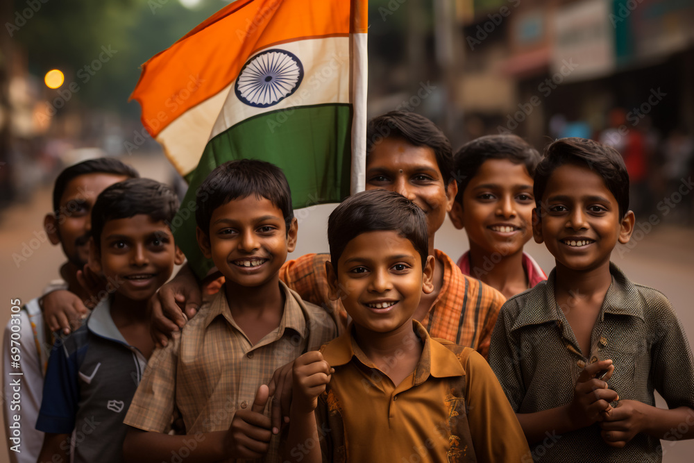 Happy Republic Day celebration concept with illustration of fighter ...