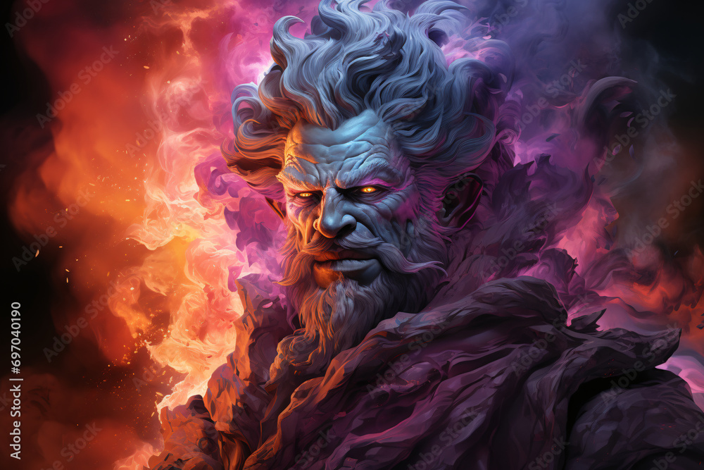 sorcerer, warlock, evil magician, witcher. a negative fantasy character ...