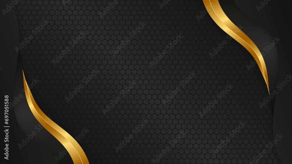 Elegant Golden Animated Strings Background (Looping) Stock Template ...