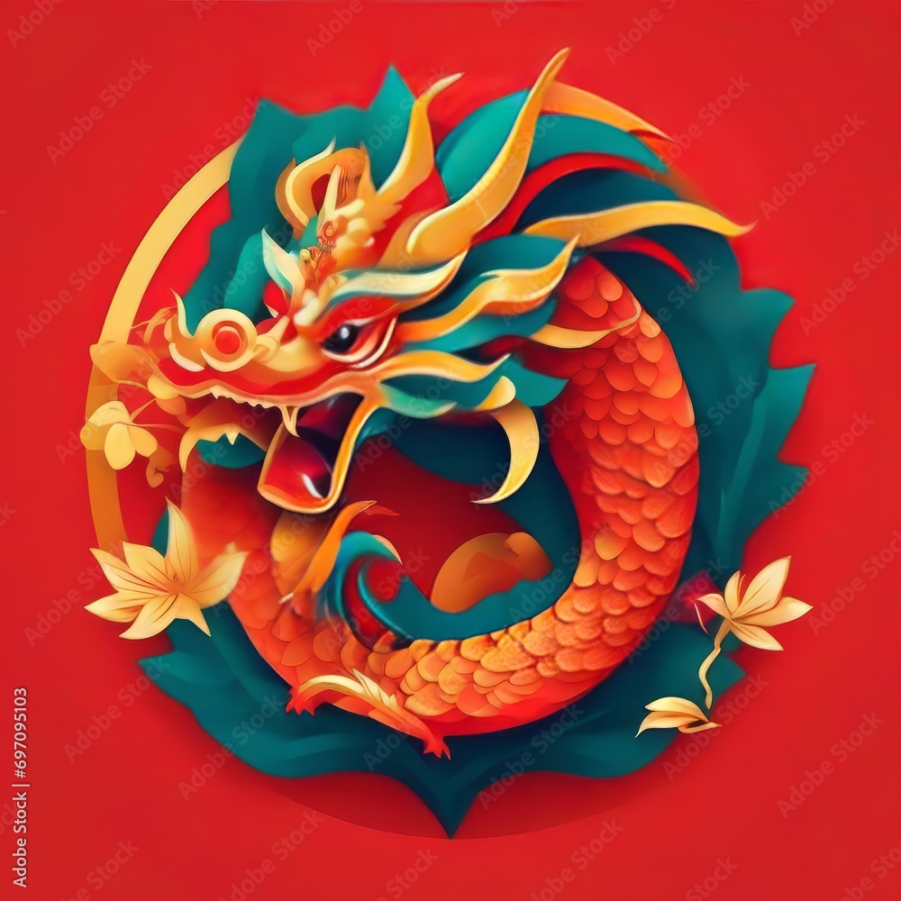 chinese new year, chinese style dragon statue, iconic dragon, wallpaper ...