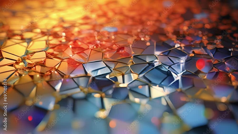 A multidimensional puzzle with constantly shifting shapes, depicting ...