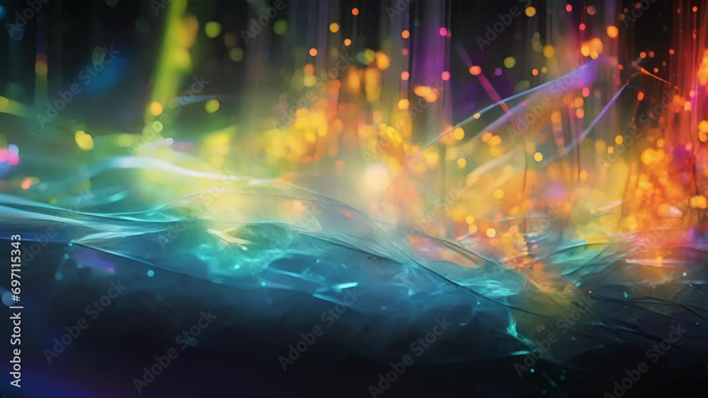 A Vibrant Symphony Of Color And Movement Depicting The Merging Of