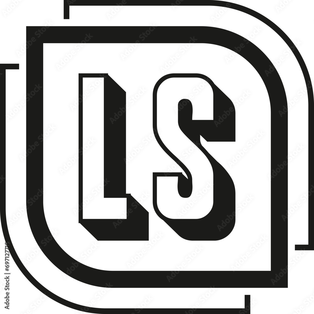 LS letter logo design on white background. LS logo. LS creative ...