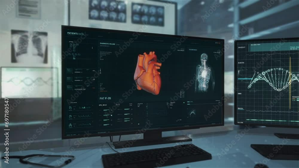 Heart Organ Illness Examination By Advanced Medical Analysis Program ...