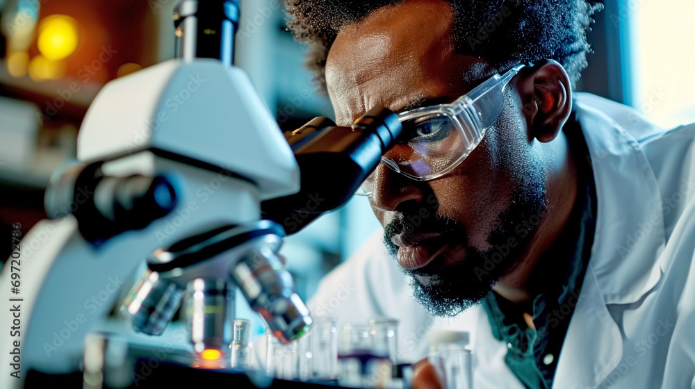 Microbiology. An African-american Scientist Studies the Behavior of New ...