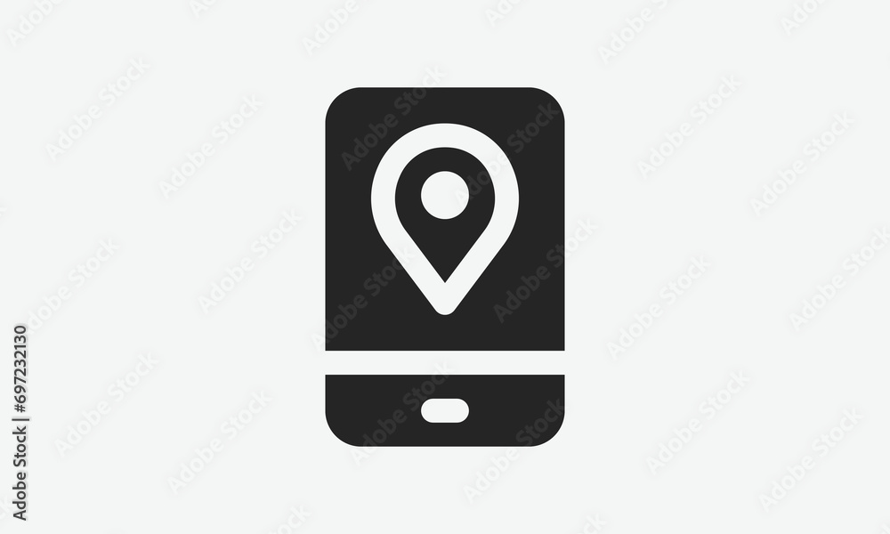 Set of map pin location icons. Location icon. Map marker pointer icon ...