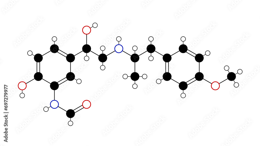 dihydrotestosterone molecule, structural chemical formula, ball-and ...