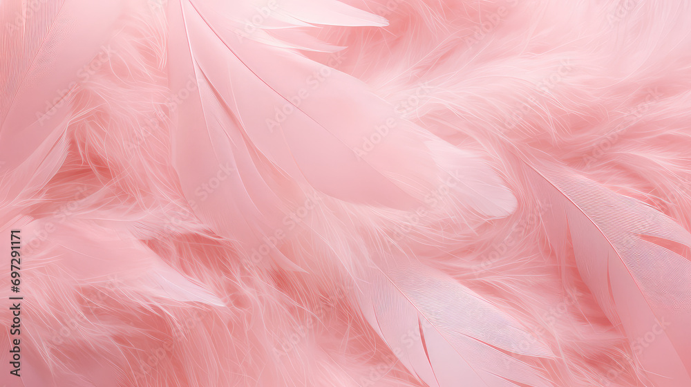 Featuring a gentle, soft pink swan feather, this image exudes calm and ...