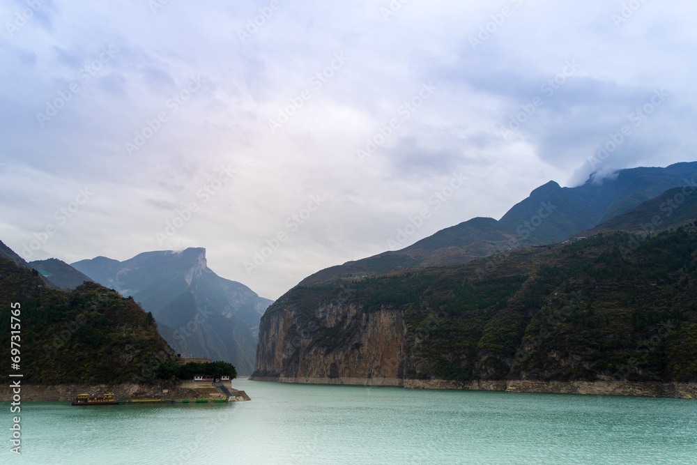 View of the Three Gorges of the Yangtze River from Baidicheng ...