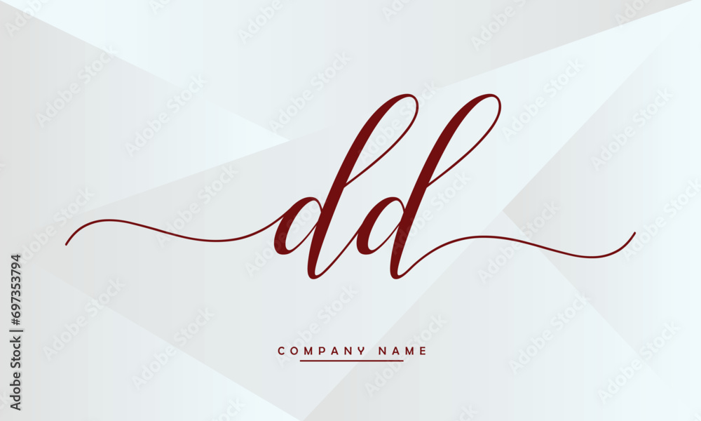 DD Alphabets Letters Logo Monogram Stock Vector | Adobe Stock