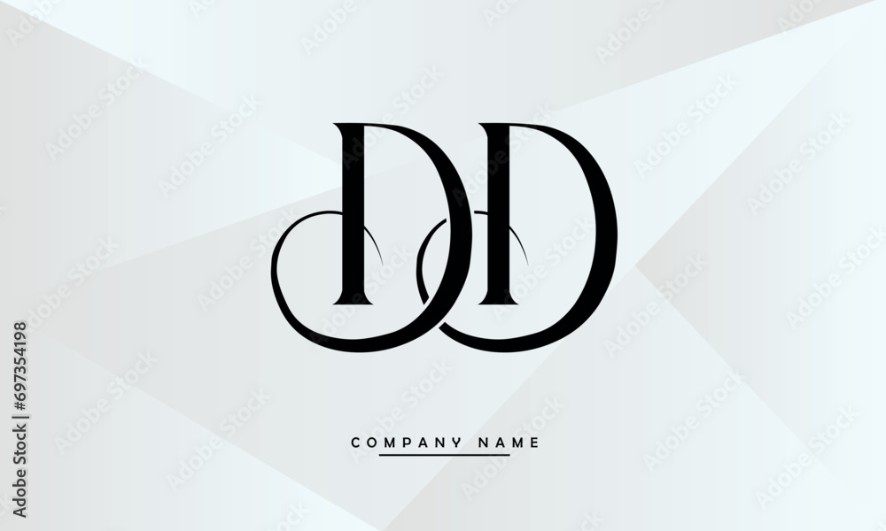 DD Alphabets Letters Logo Monogram Stock Vector | Adobe Stock