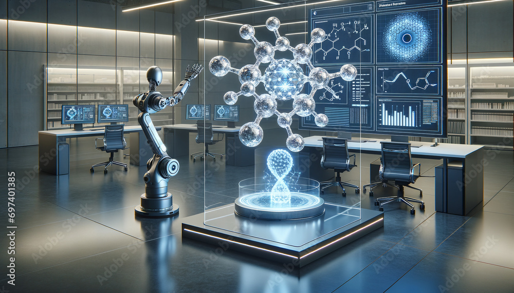 AI-Driven Drug Discovery: Holographic Molecule Analysis in Modern Lab ...