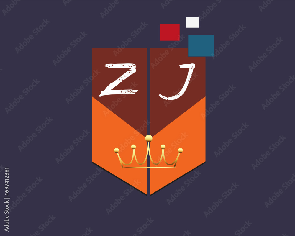 zj letter logo for company brand identity, travel, logistic, business ...