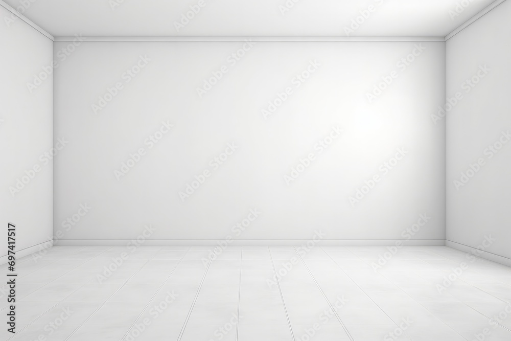 Empty unfurnished room, wall surface. Clean part with white walls. You ...