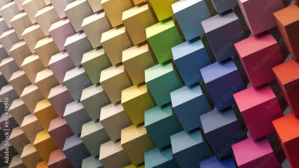 Multi-colored cubes for accurately determining paint colors and shades ...