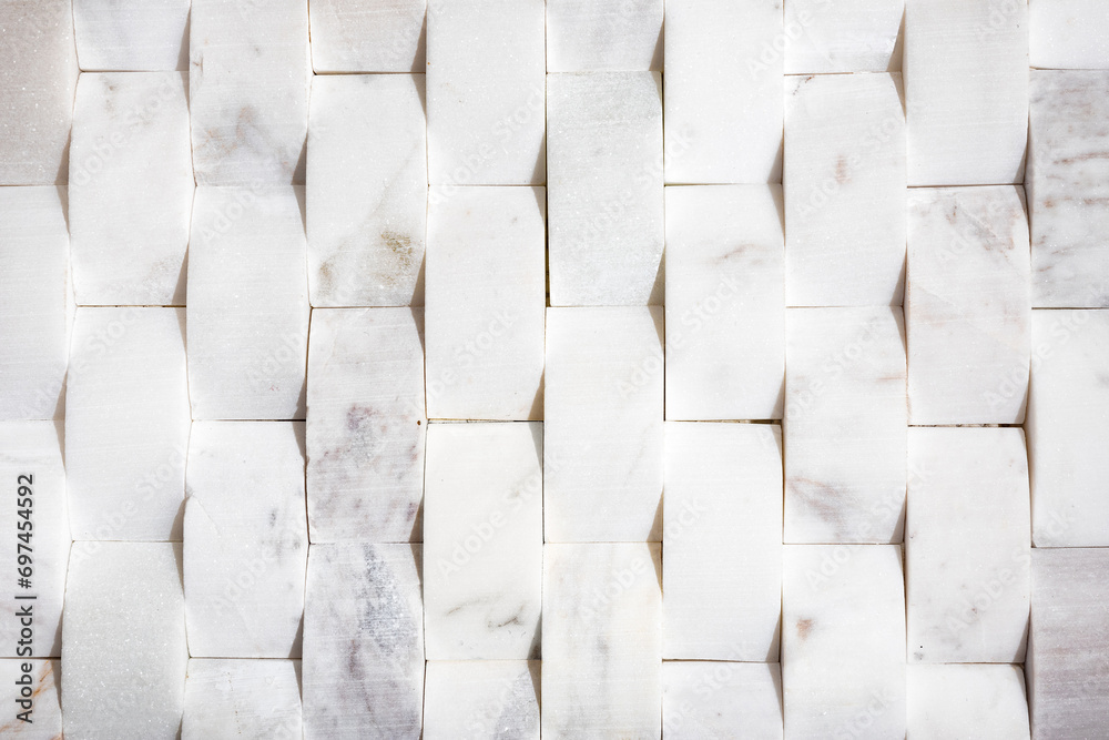Arched white marble tiles for wall or floor. Natural white modern tile ...