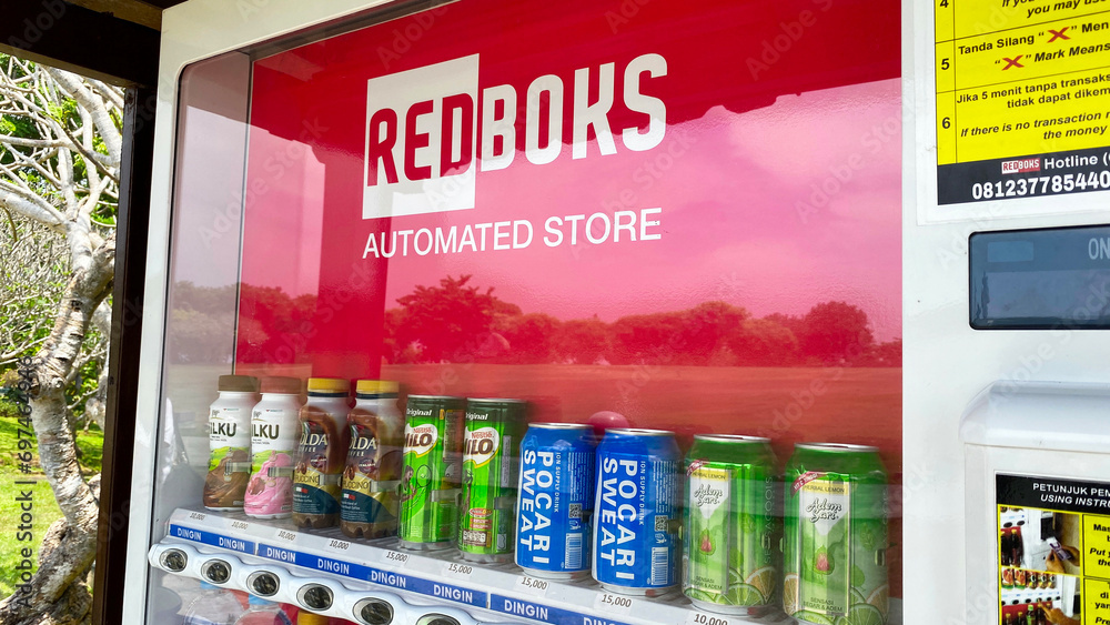 Vending machine at Nusa Gede Island, Indonesia Stock Photo | Adobe Stock