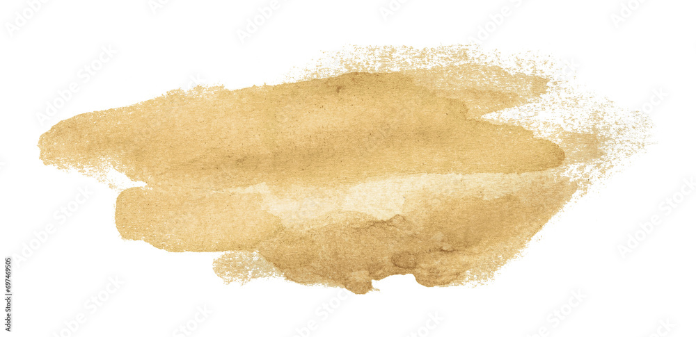 Light brown watercolor background. Artistic hand paint. Isolated on ...