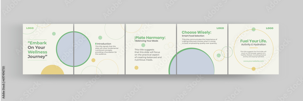How to social media carousel template, healthy and diet Instagram ...