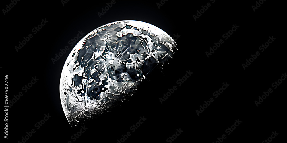 Moon. Luna. Solar System. Planets.Photo of the moon in space,a black and white photo of the moon ...