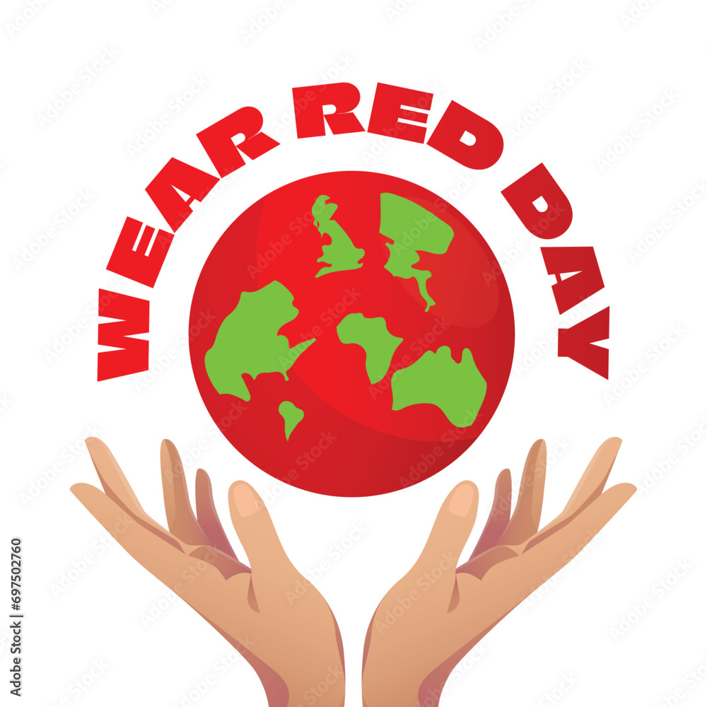 Flyers honoring National Wear Red Day or promoting associated events ...