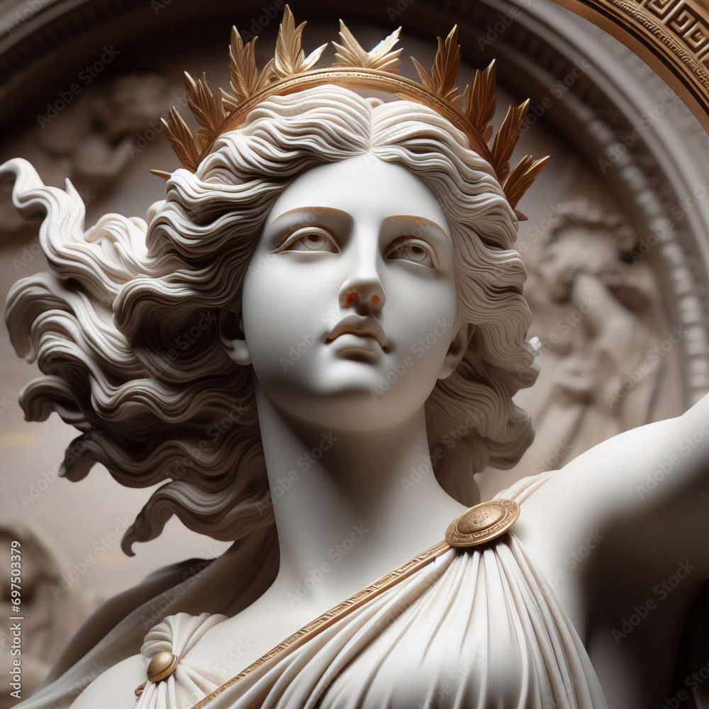 Renaissance marble statue of Aphrodite, Goddess of love, who was also ...