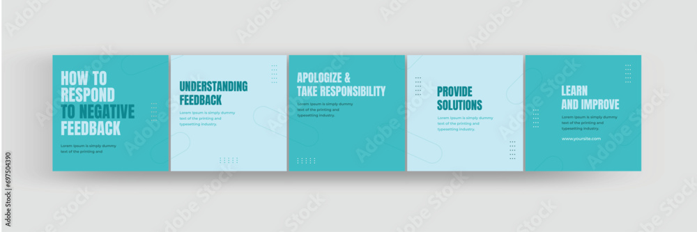 How to respond to negative reviews social media carousel, feedback ...