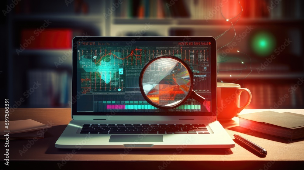 Infrared chart analysis of company laptop antivirus or phishing malware ...