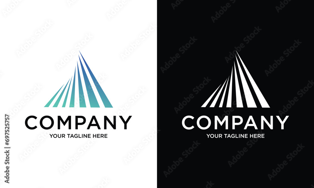 architectural letter A logo design concept. construction building logos ...
