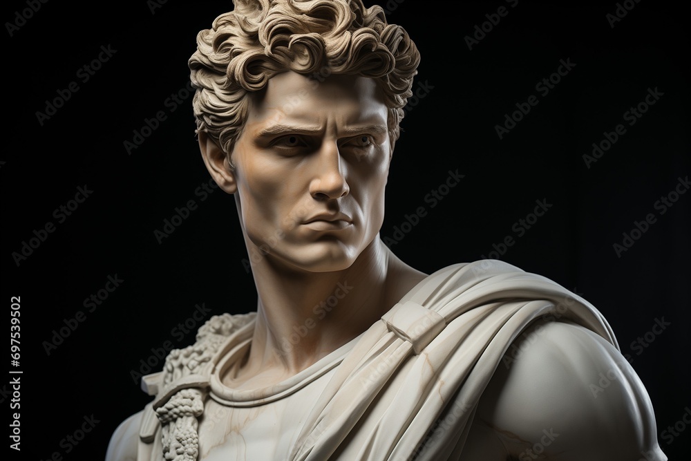 ancient statue of god, Roman sculpture, Greek mythology, exhibition of ...