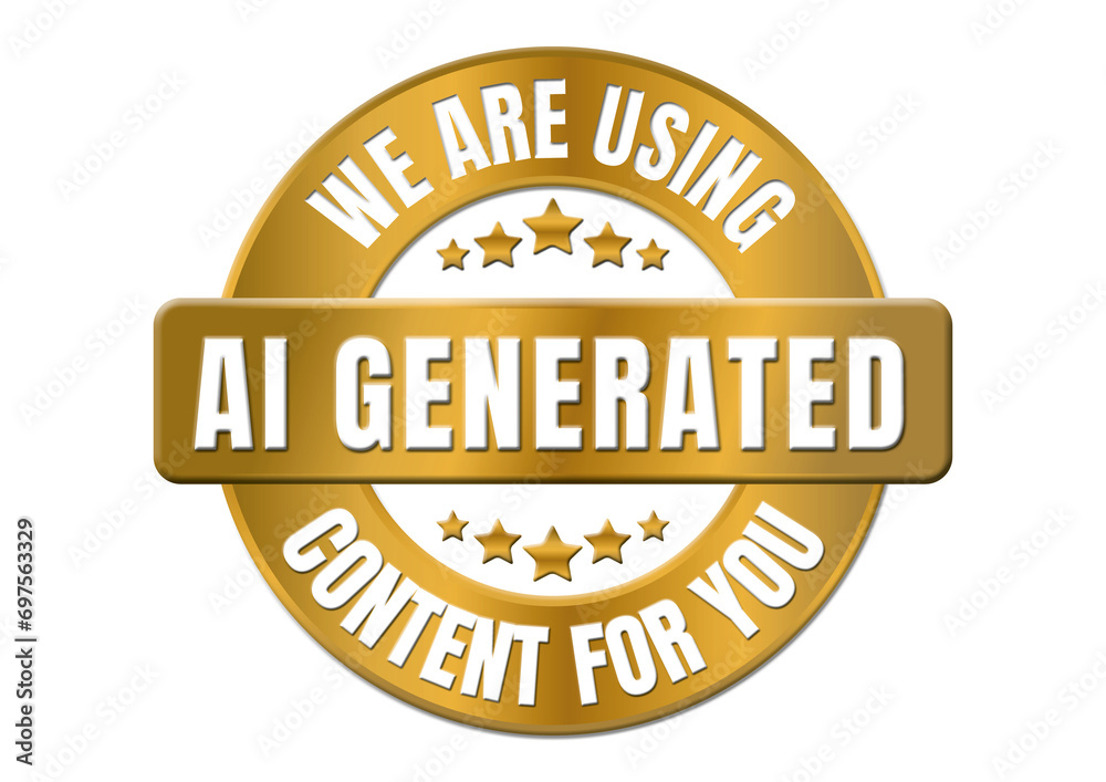 Sticker AI Artificial Intelligence - we are using AI generated content ...