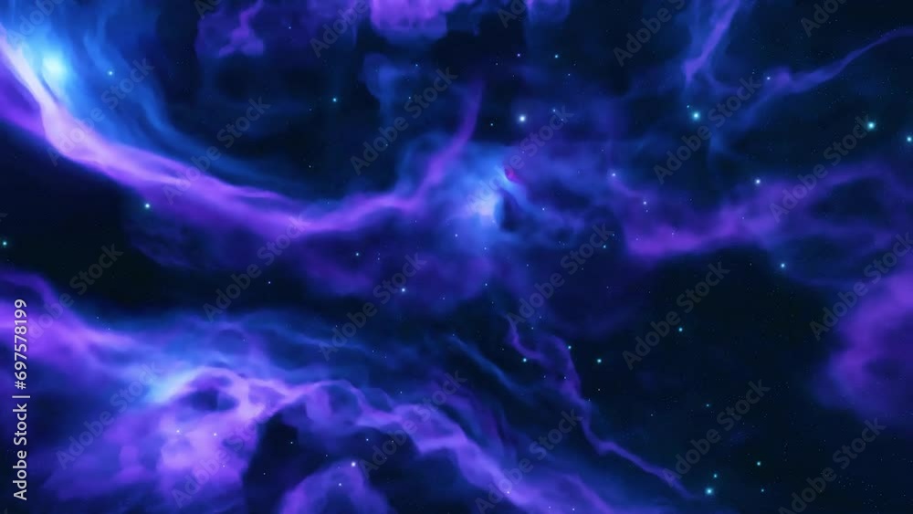 Space Nebula Loop background 4k video moving stars space background ...