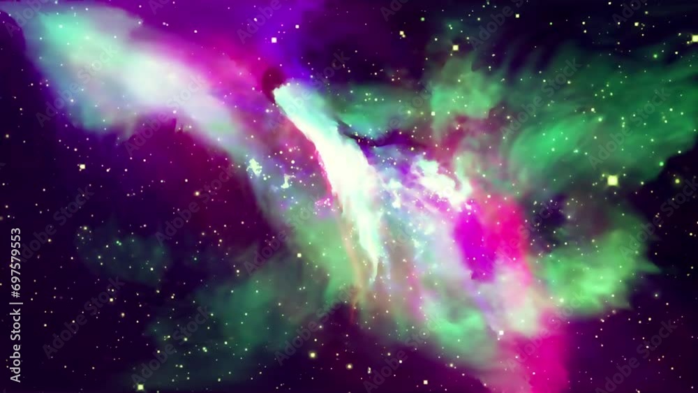 Space Nebula Loop background 4k video moving stars space background ...