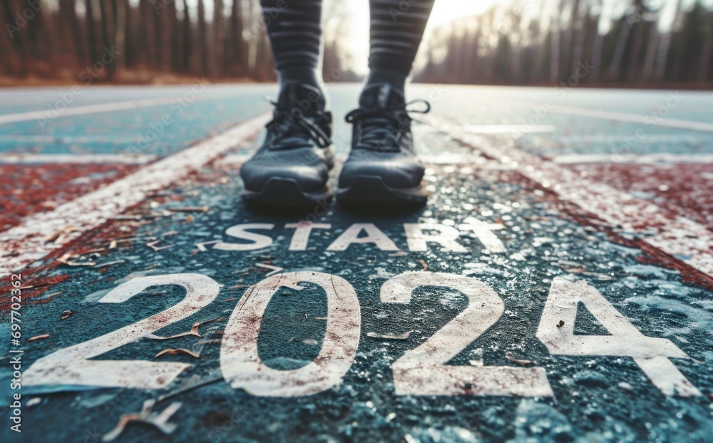New Beginnings in 2024 - Athlete's Feet at Starting Line | new year ...