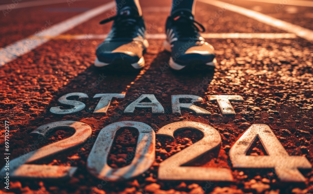 New Beginnings in 2024 - Athlete's Feet at Starting Line | new year ...