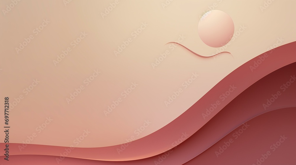 A minimalist illustration of the Venus symbol with a soft color palette ...