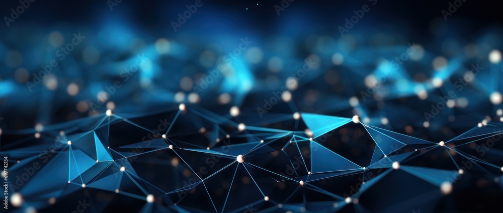 polygon, science, structure, tech, connection, futuristic, network ...