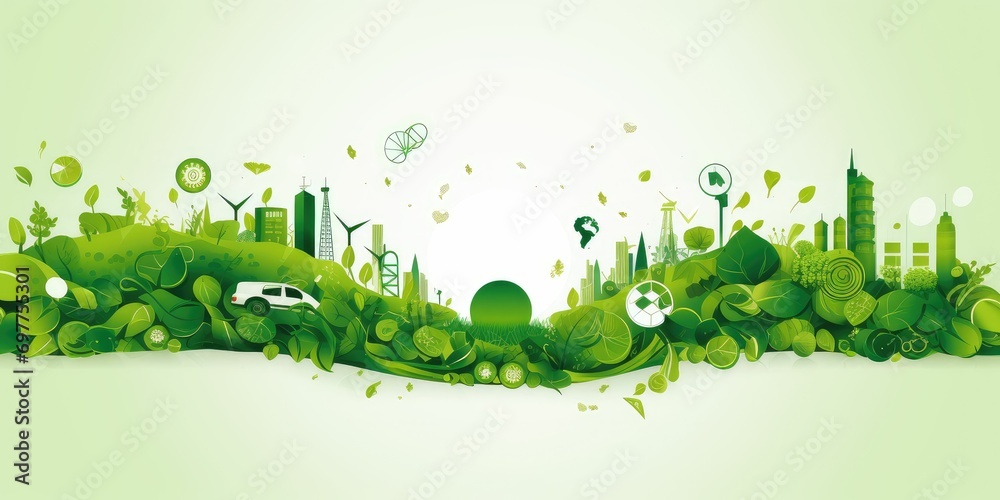 Bio circular, Green economy, Businessman protect circular economy icon ...