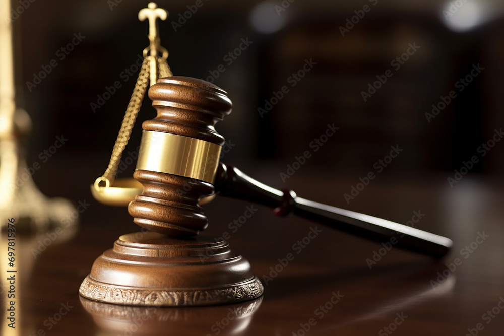 Symbol of Justice - Judges Gavel in a Lawyer's Office - Balancing Law ...