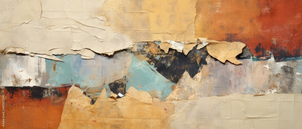 Torn Edge Collage texture background,a collage-style paper texture with ...