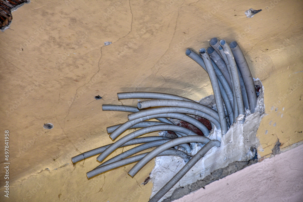 Elektroinstallation, Rohre, Installationsrohre, Flex, Flexschlauch ...