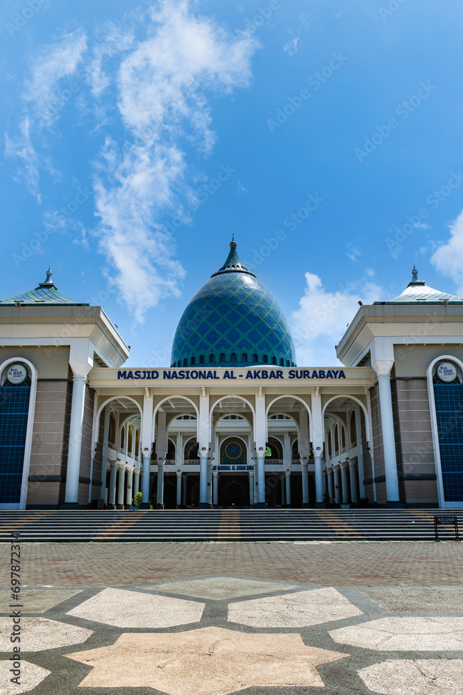 Surabaya Great Mosque, Masjid al Akbar in Indonesian, in the city of ...