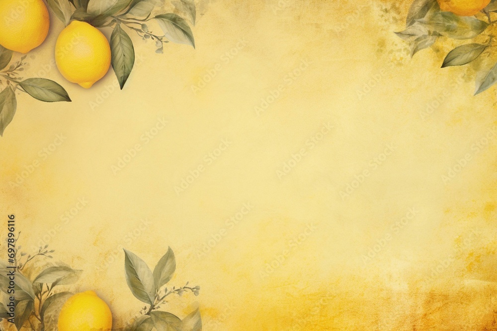 Old textured vintage yellow gold background with pastel lemon color and ...