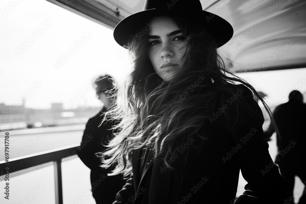 Beauty, fashion, style and make-up concept. Beautiful young woman ...