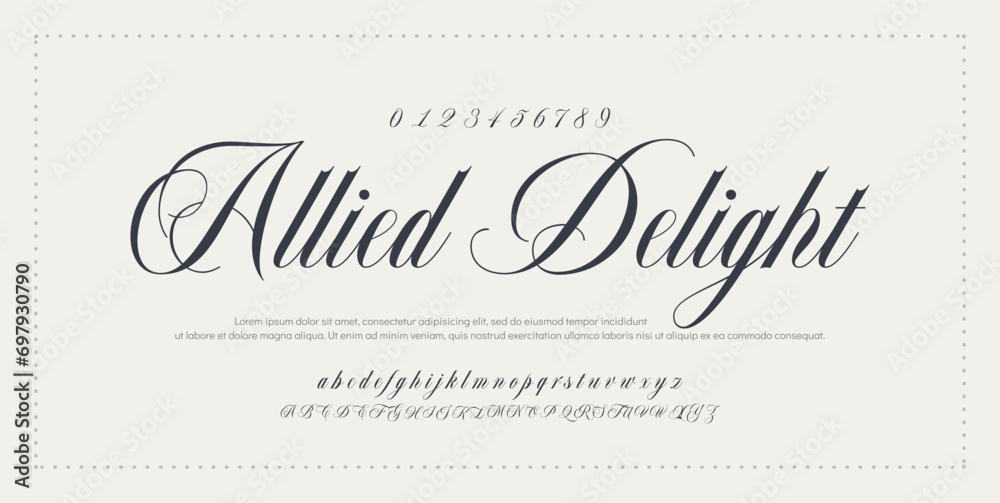 Allied Delight signature Font Calligraphy Logotype Script Brush Font ...