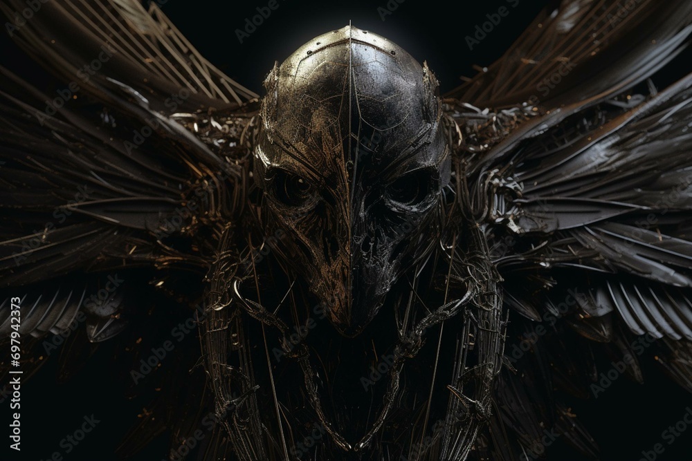 Black Angel Death Azrael Wings Archangel Mythology Religion Art Symbol ...