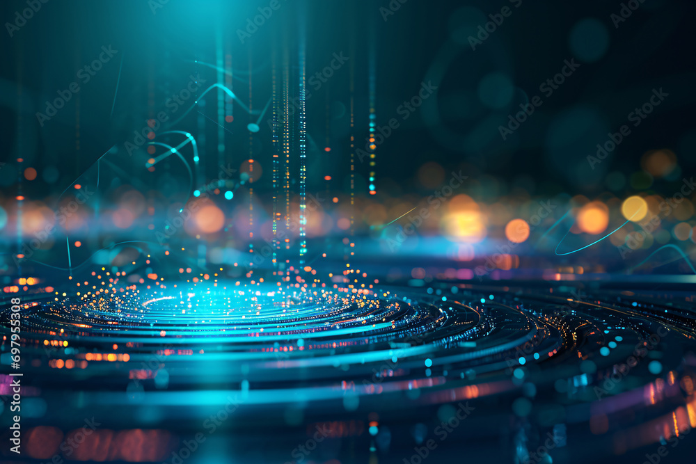 Futuristic AI and Technology-themed Background for Customer Experience ...